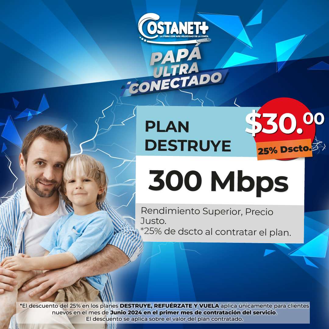 Plan Destruye 300 Megas - Costanet+